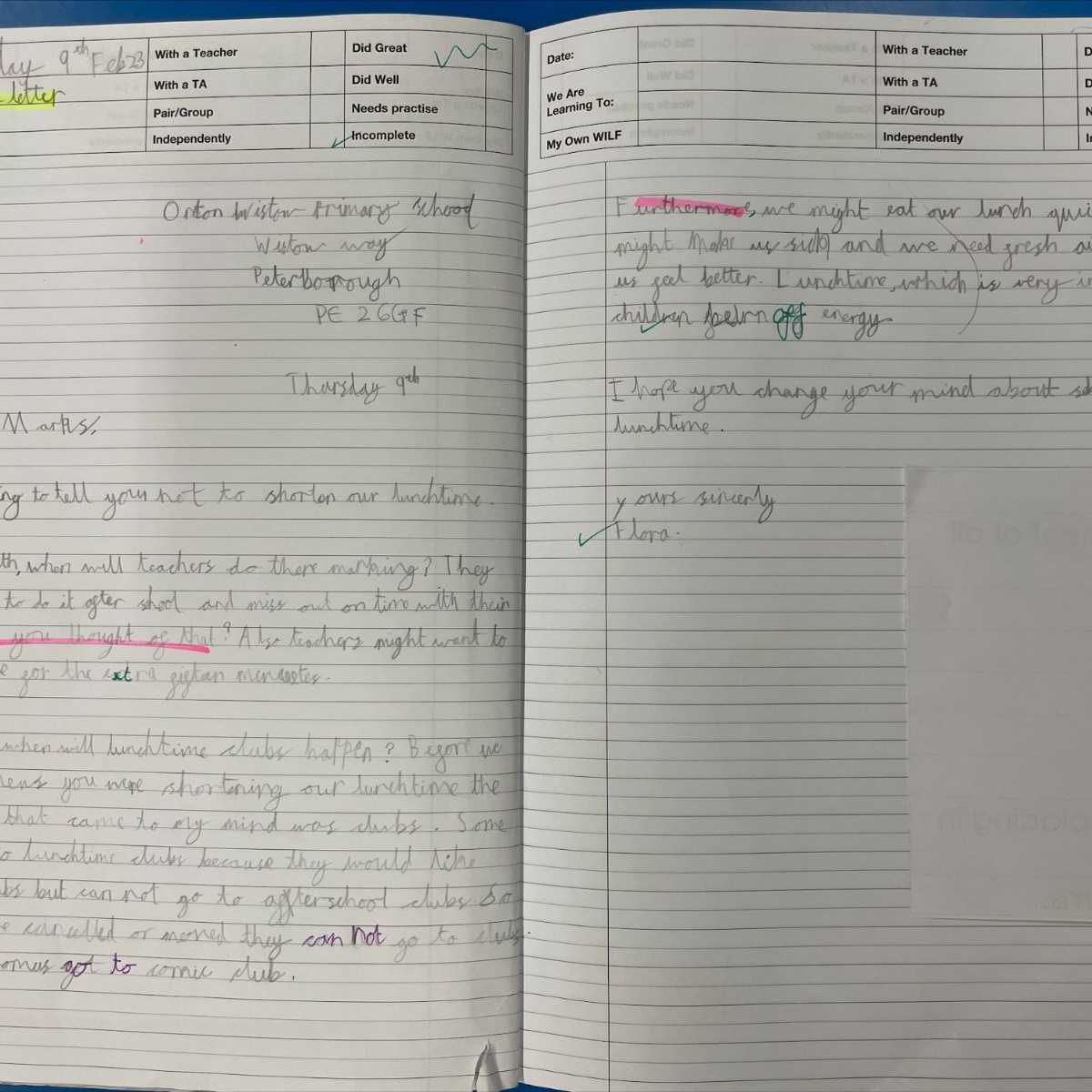 Orton Wistow Primary School - Item Not Available